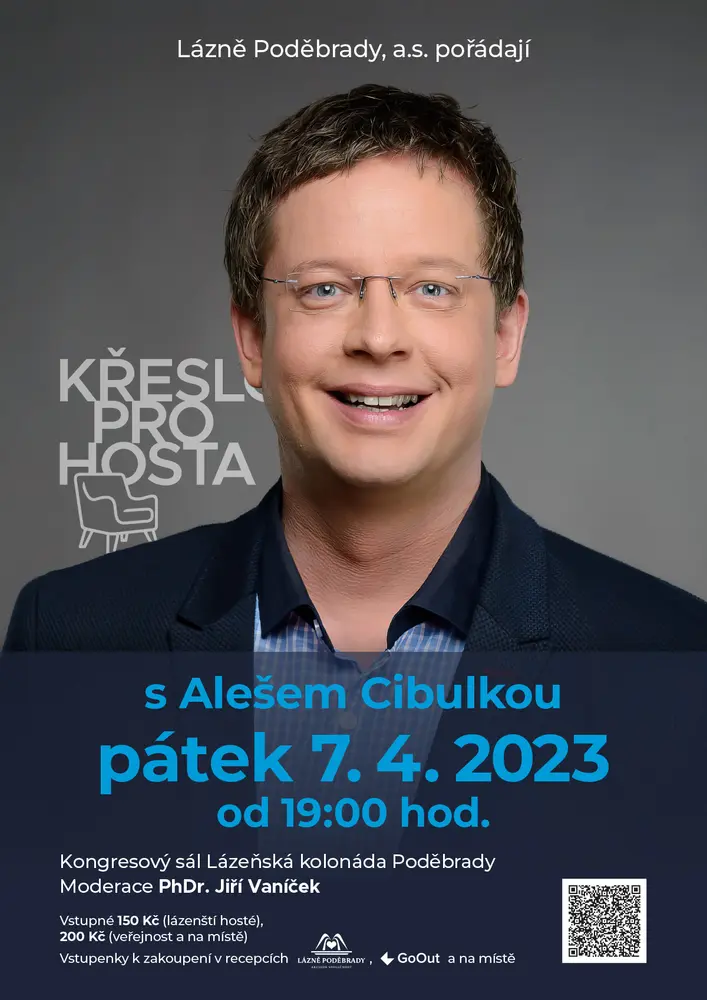 Křeslo pro hosta s Alešem Cibulkou · 7. 4. 2023 19:00 – 20:30 ...